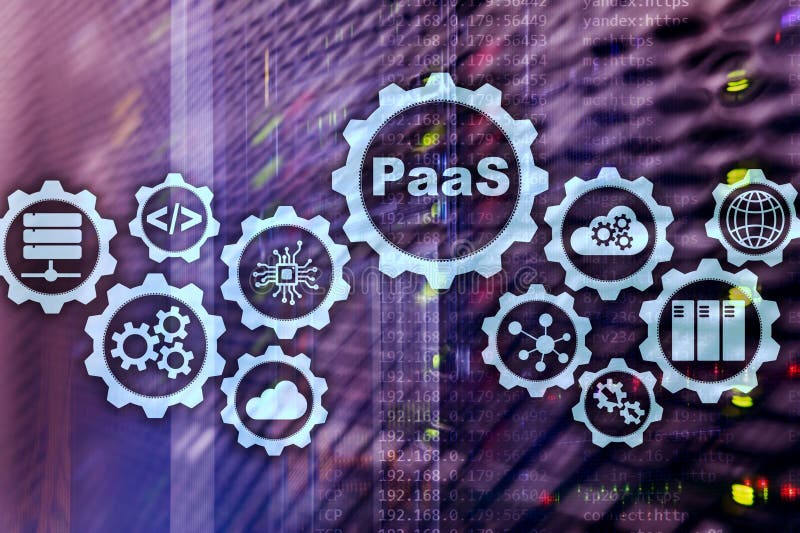 PaaS Platform As a Service. Cloud Computing Services Concept Stock ...
