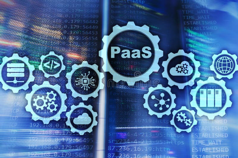 Platform As a Service. PaaS Concept on Virtual Screen Stock Image ...