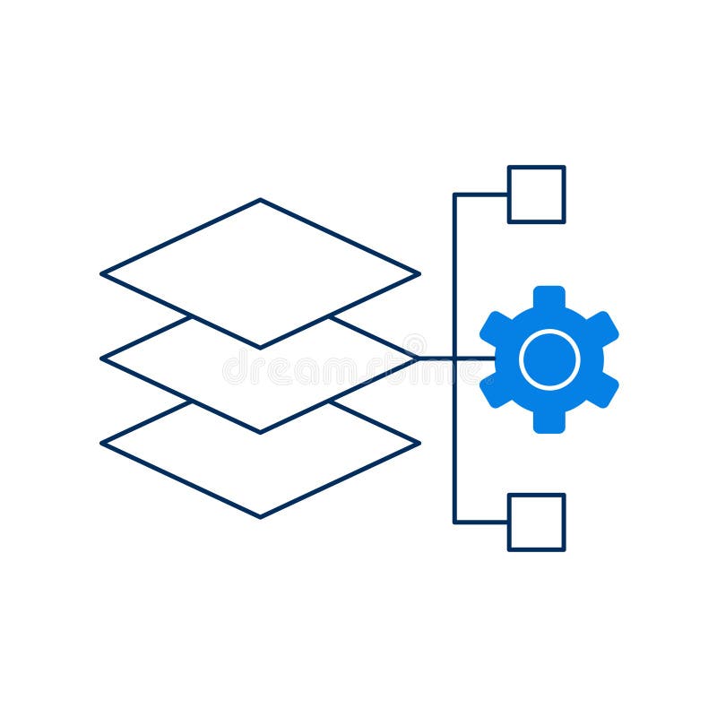 Platform As a Service (PaaS). Vector Editable Stroke Icon Stock Vector ...