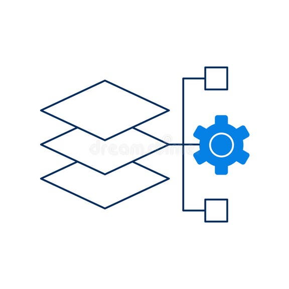 Platform As a Service (PaaS). Vector Editable Stroke Icon Stock Vector ...
