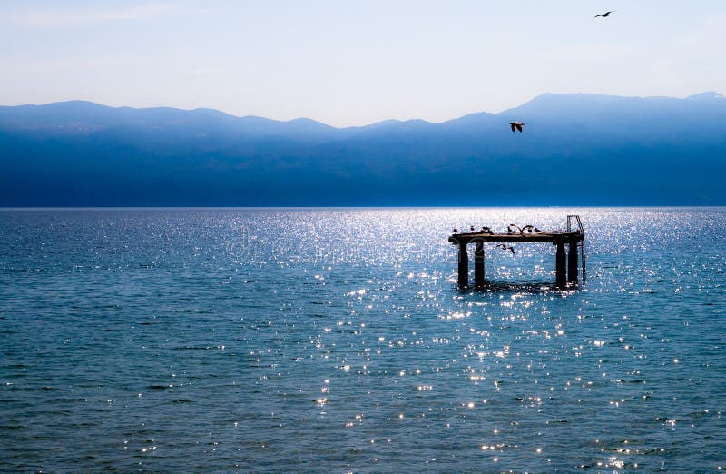 Platform on the beach stock photo. Image of outdoors - 17878830