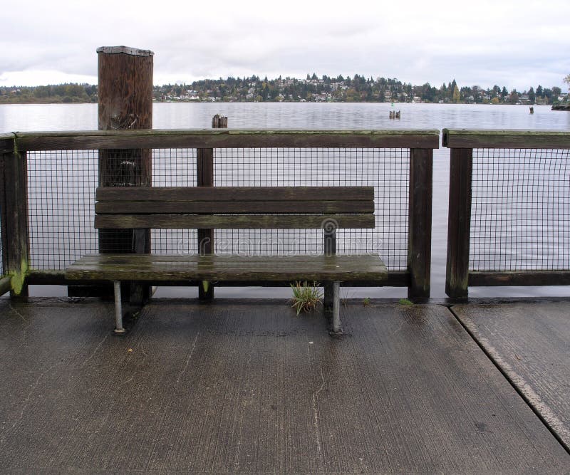 Platform Bench stock image. Image of gray, lonely, cold - 322705