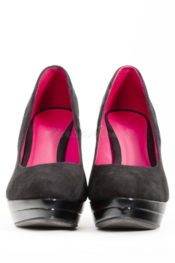 Platform black pumps stock image. Image of still, close - 168520449