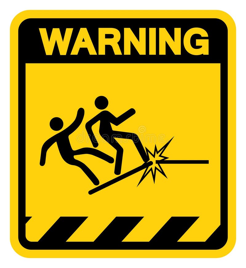 Platform Collapse Can Cause Severe Injury Warning Sign, Vector ...