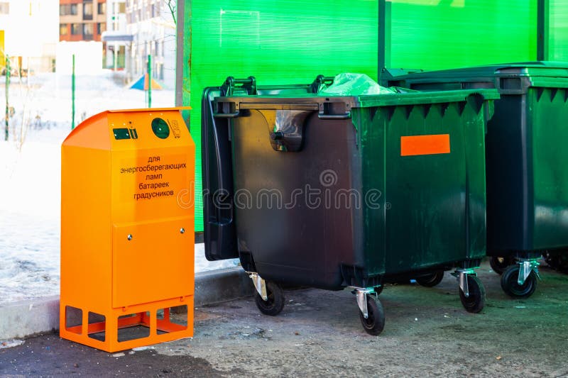 Platform for Collecting Garbage, a Plastic Container for Garbage, a ...