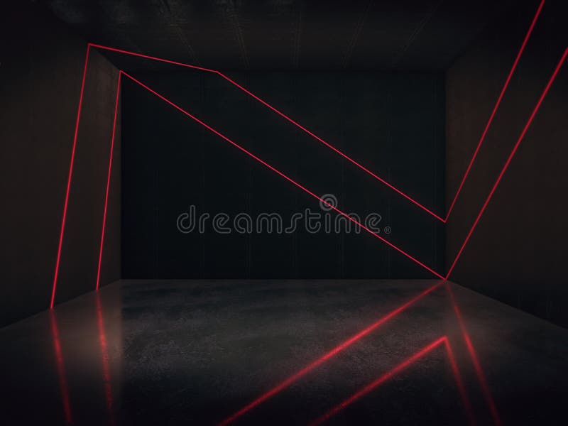 A Platform for Design, Empty Room with Light Glow, Abstract Space ...