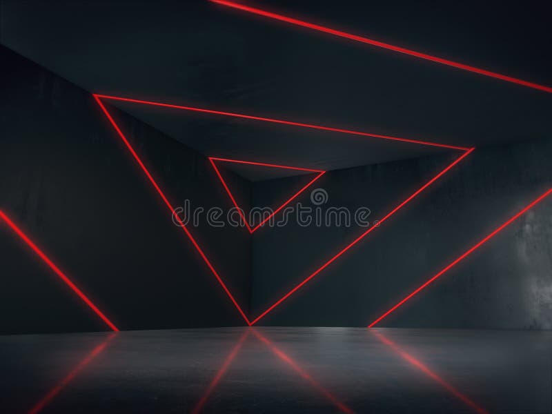 A Platform for Design, Empty Room with Light Glow, Abstract Space ...