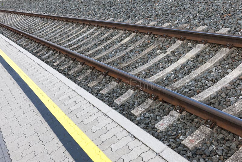 Top View of the Railway Tracks. Stock Photo - Image of journey ...