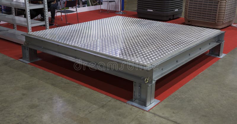 Platform in facotry floor stock image. Image of industry - 112404639