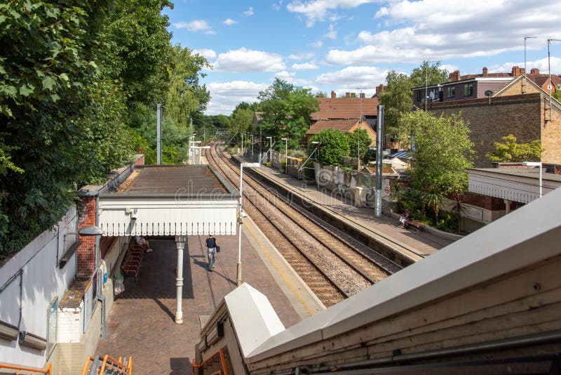 Platform of the Hampstead Heath Train Station in London, United Kingdom ...