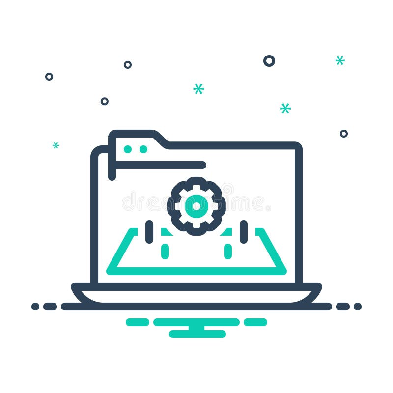 Mix Icon for Platform, Interface and Online Stock Vector - Illustration ...