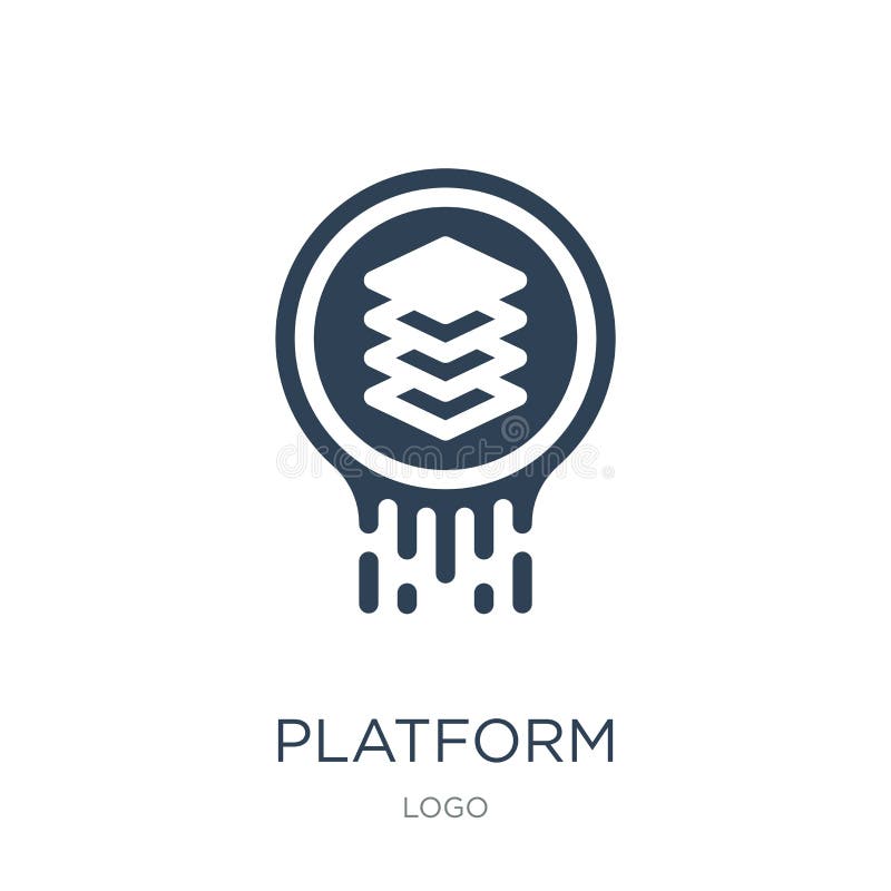 Platform Icon in Trendy Design Style. Platform Icon Isolated on White ...