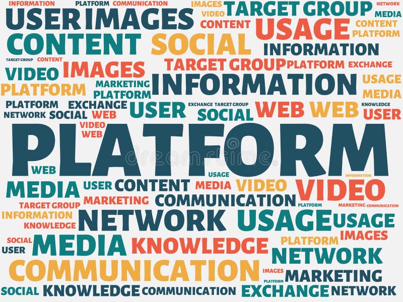 PLATFORM - Image with Words Associated with the Topic SOCIAL MEDIA ...