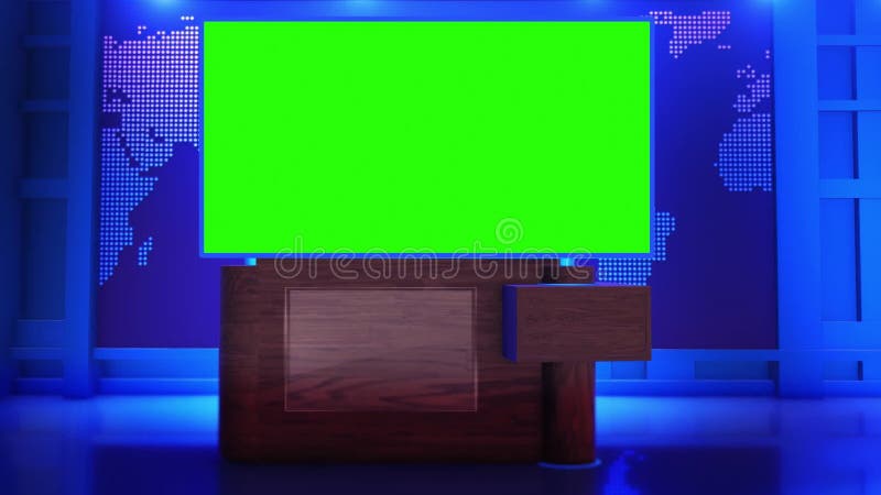 Platform News Studio_Green Screen Stock Video - Video of background ...