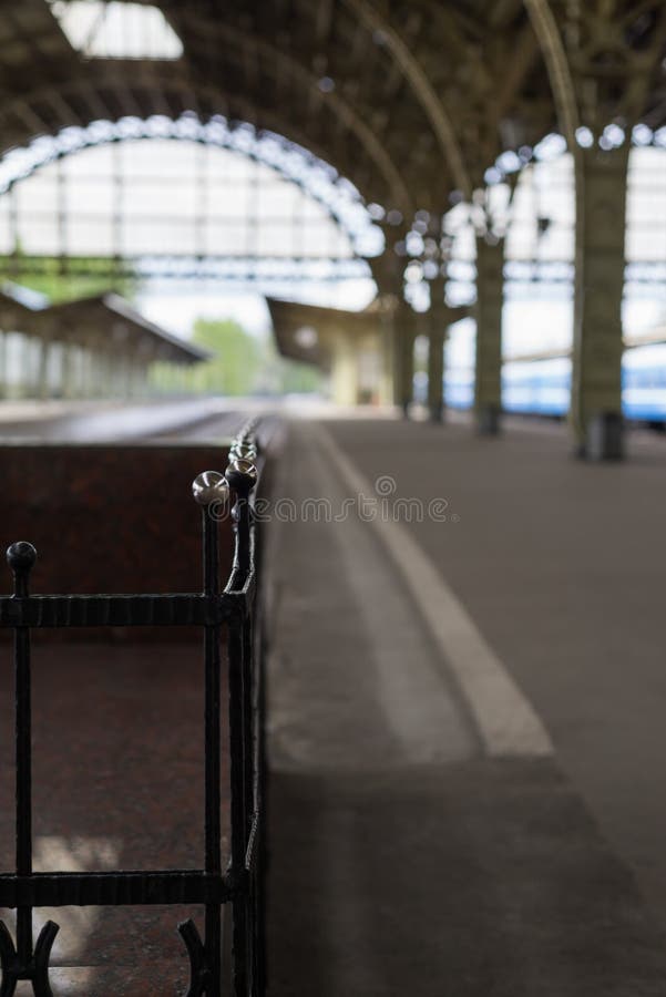 Platform of the Old Train Station Stock Photo - Image of departure ...