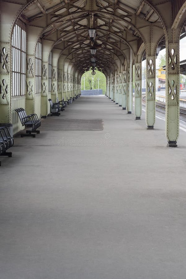 Platform of the Old Train Station Stock Photo - Image of business ...
