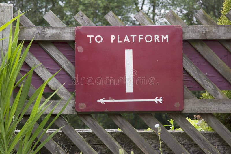 Platform One Sign stock photo. Image of platform, station - 88046212