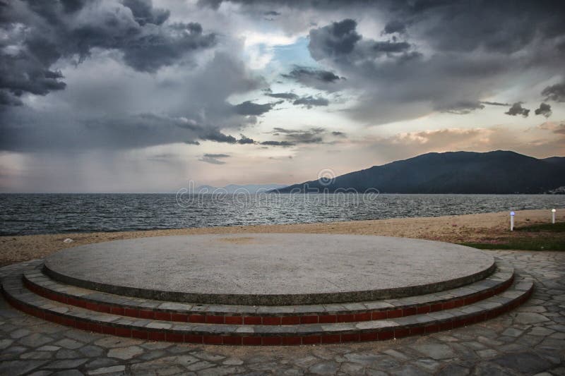 Platform for performance stock photo. Image of shore - 42852600