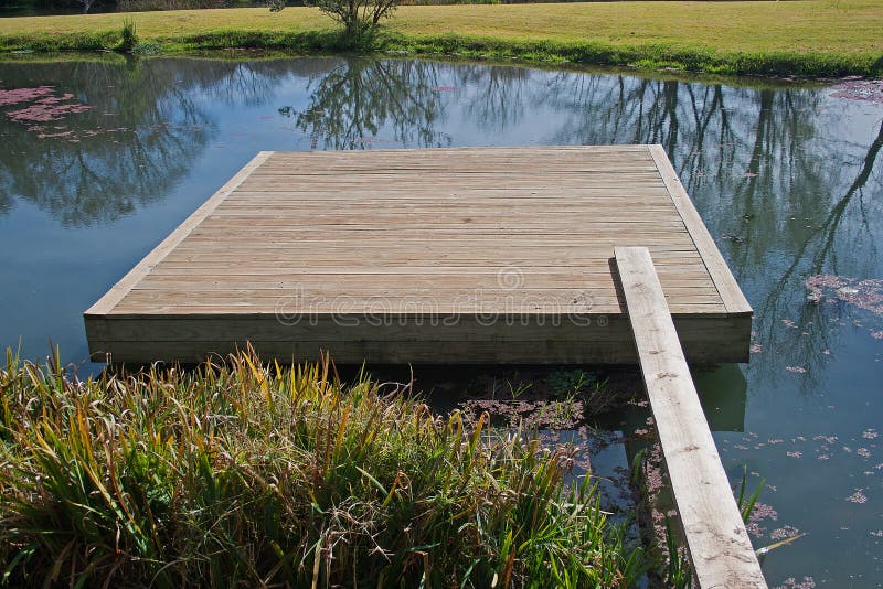 Platform on pond stock photo. Image of platform, floating - 95520614