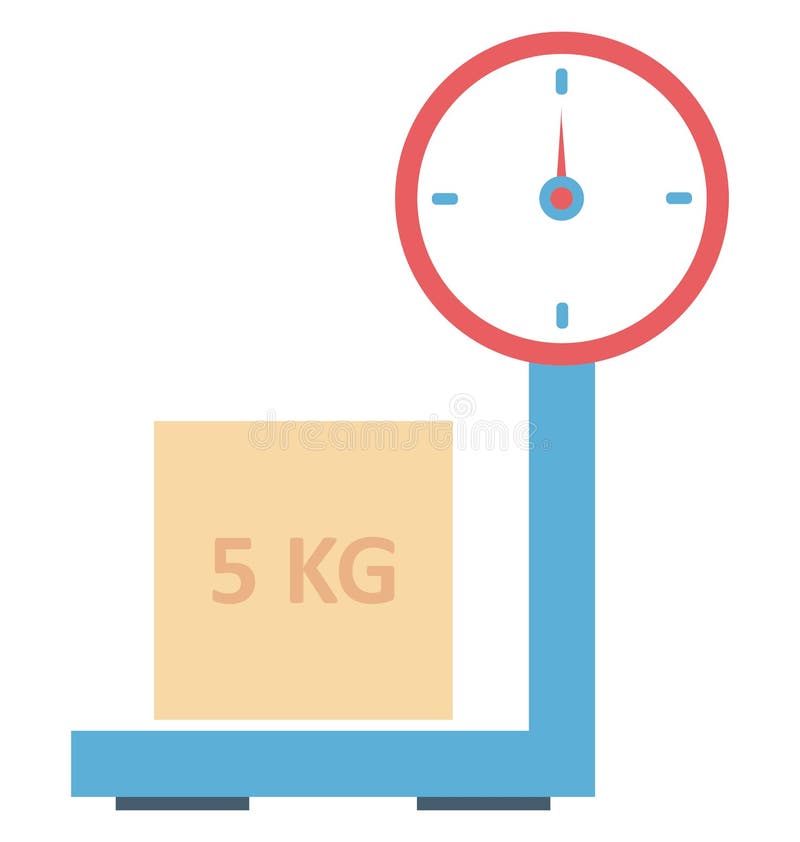 Platform Scale Color Isolated Vector Icon Editable Stock Vector ...