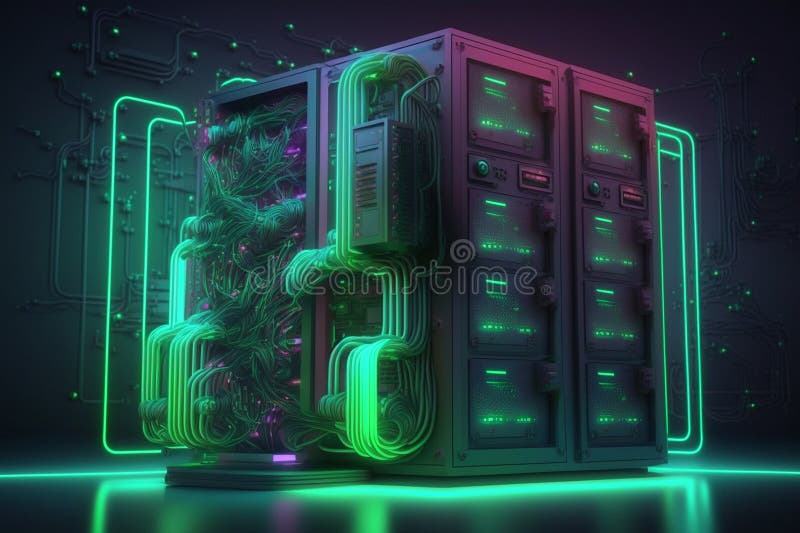 A Platform Serves As a Host , with Server Data Storage Hardware Housed ...