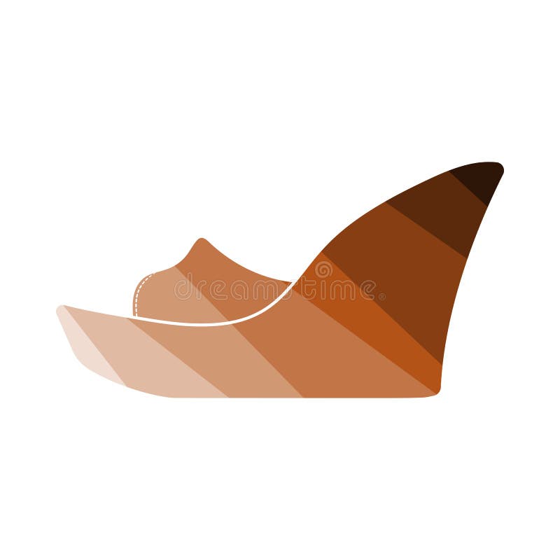 Platform Shoe Icon stock vector. Illustration of icon - 147799008
