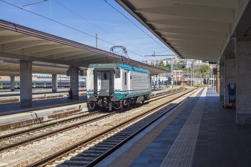 The Platform, the Tracks and Trains at Trieste Centrale, the Main ...