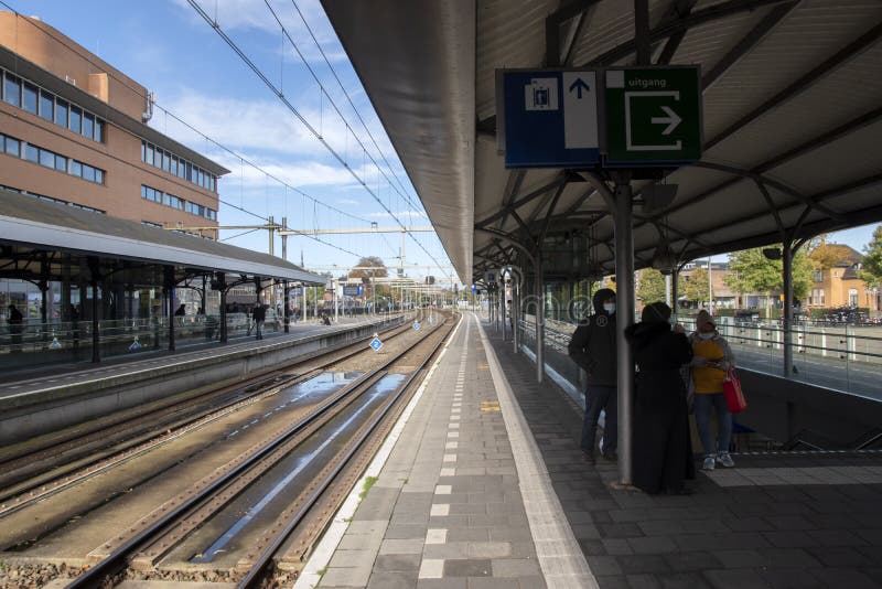 Platform Train Station at Hilversum the Netherlands 22-10-2020 ...