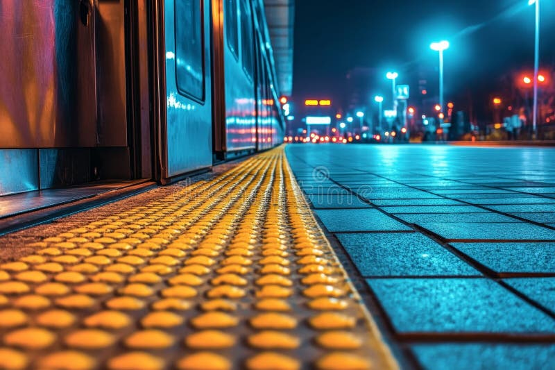 The Platform is Visible through the Open Door of a Silver Subway Train ...