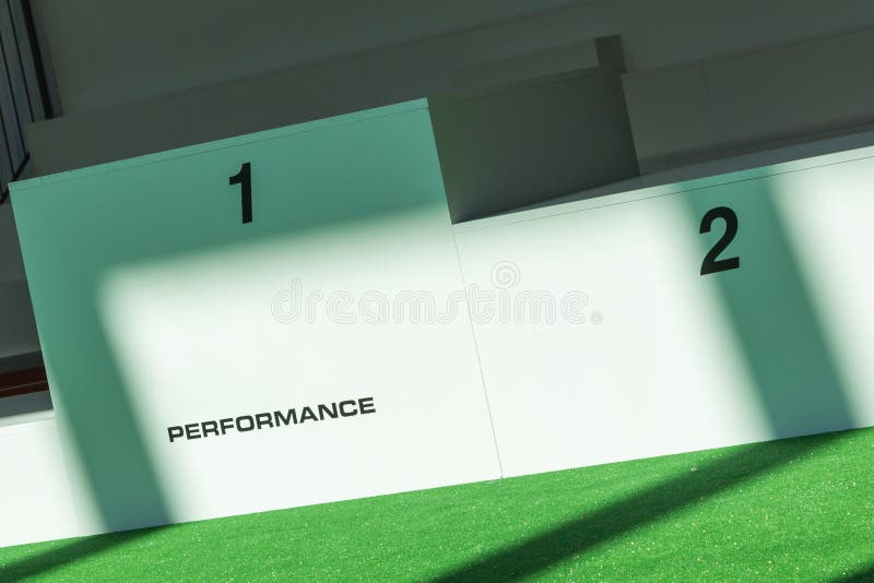 Platform for Winners: First and Second Position Stock Photo - Image of ...