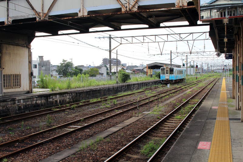 The Platform of Yatsushiro Station of Kumamoto Editorial Photo - Image ...