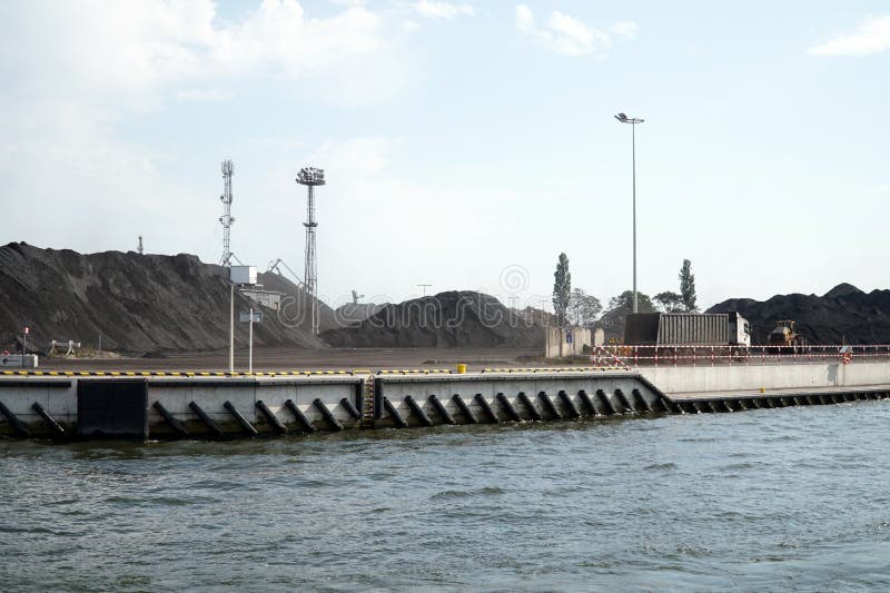 Platforms for Loading Coal on Platforms in the Port of Gdansk on the ...