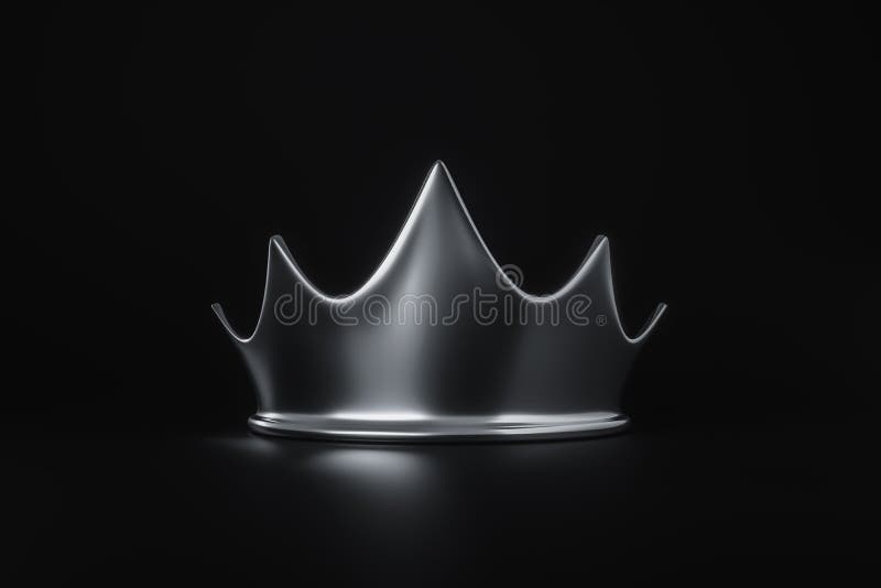 Platin Oder Silber Krone Auf Luxus-Hintergrund Mit Premium-VIP-Klasse ...