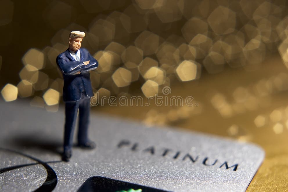 Platinum card holder stock image. Image of concept, miniature - 636207