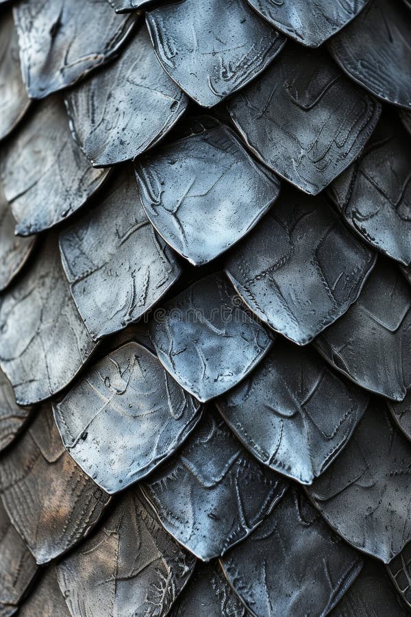Platinum Dragon Scale Pattern Close-up - Luxury Background Texture for ...