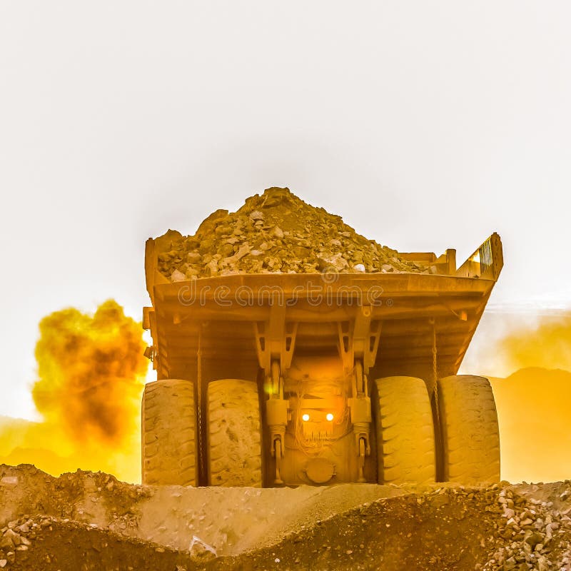 Platinum Palladium Mining and Processing Stock Photo - Image of diesel ...