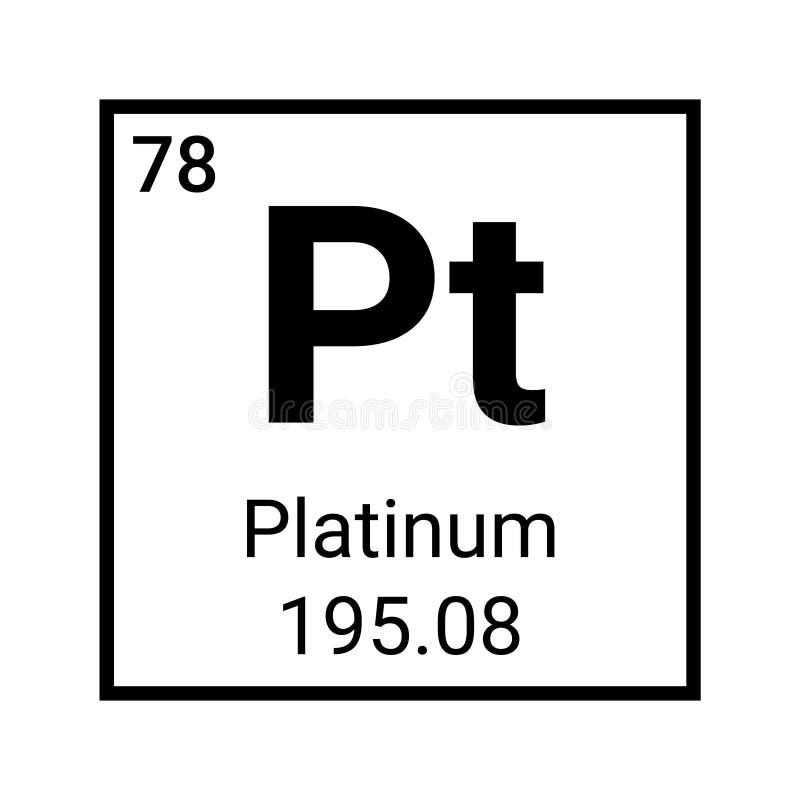 Platinum Atomic Symbol Stock Illustrations – 237 Platinum Atomic Symbol ...