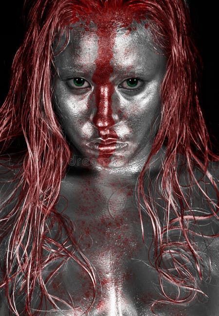 Platinum Red Streak stock photo. Image of gold, women, head - 478774