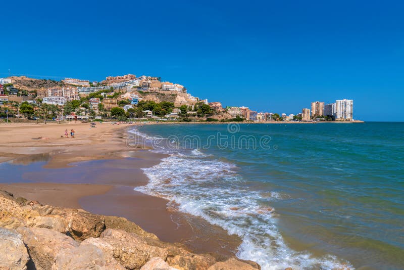 Platja Cap Blanc Beach Cullera Spain Beautiful Mediterranean Sea and ...