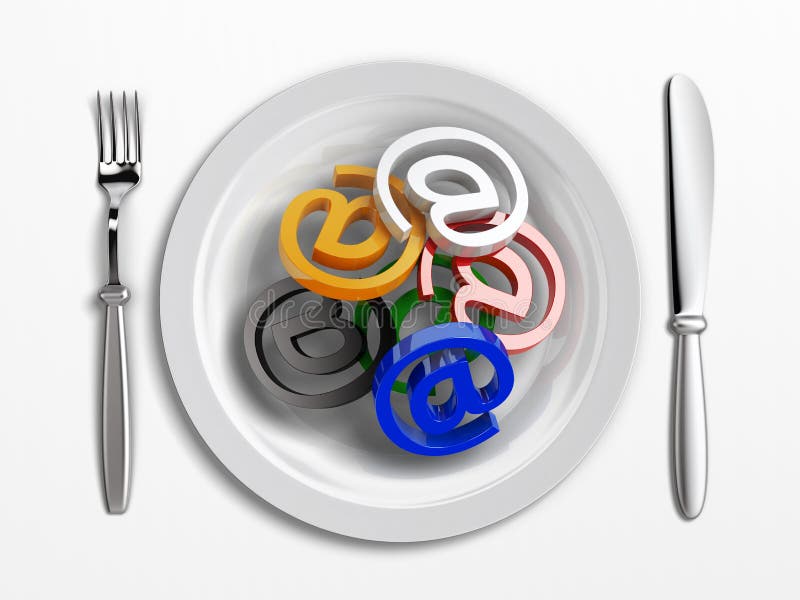 Plato del Web stock de ilustración. Ilustración de anuncie - 13765091