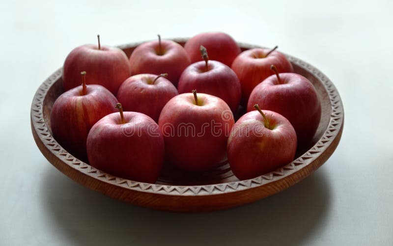 Platter of apples stock photo. Image of adornment, fruit - 80415862