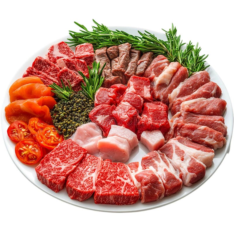 Assorted Premium Cuts of Meat Platter Fresh Lamb Beef Pork Raw Food ...