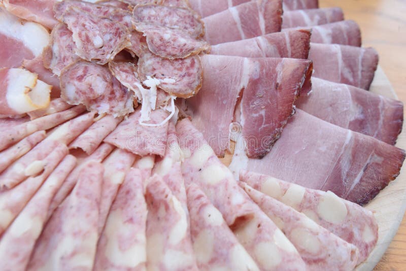 A platter of cold meats stock photo. Image of enjoy - 212903974