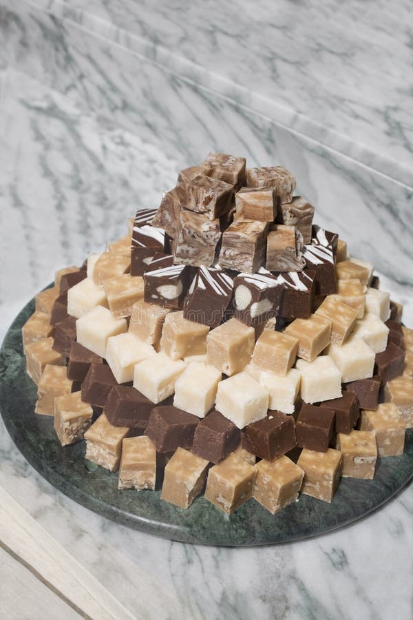 Platter of Fudge stock image. Image of sweetie, candy - 18002769