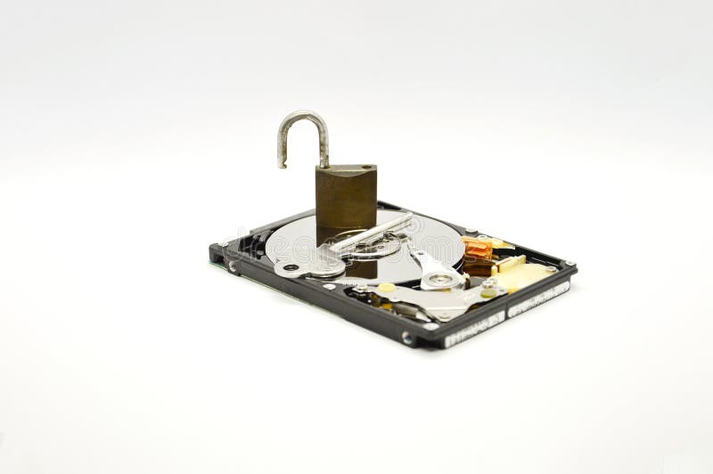 Platter Type Hard Drive 2.5-inch Size, Data Protection Concept Stock ...