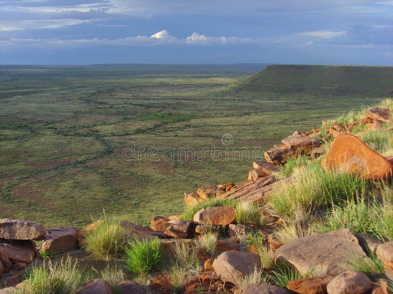 Platue stock image. Image of rocks, landscape, evening - 34004947
