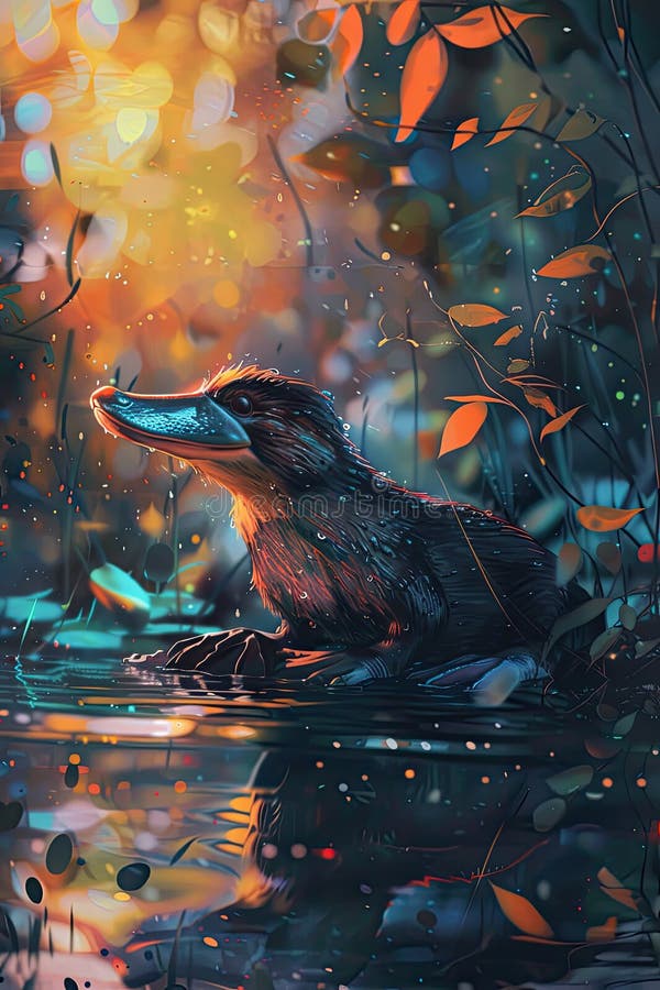 Platypus in Australia in Nature. Selective Focus Stock Image - Image of ...