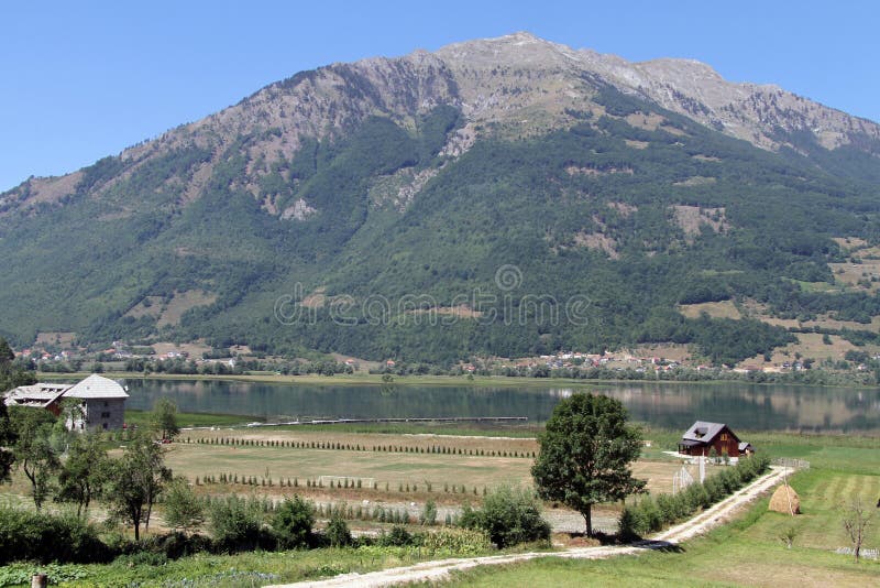 Lake Plav stock photo. Image of beauty, montenegro, mountains - 20664986