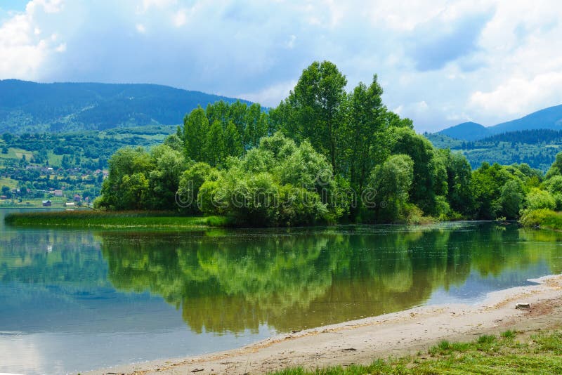 Plav Lake stock image. Image of mountain, scenic, plav - 63606223