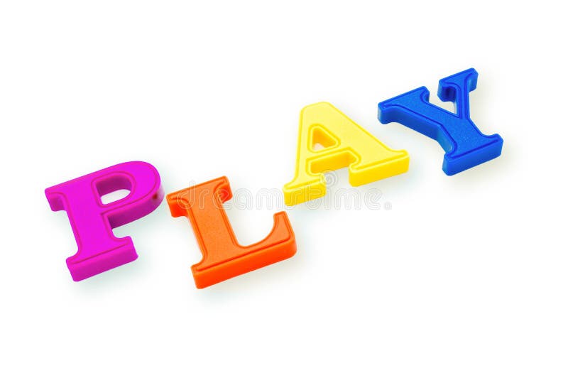 Play stock photo. Image of word, play, colours, white - 14977096